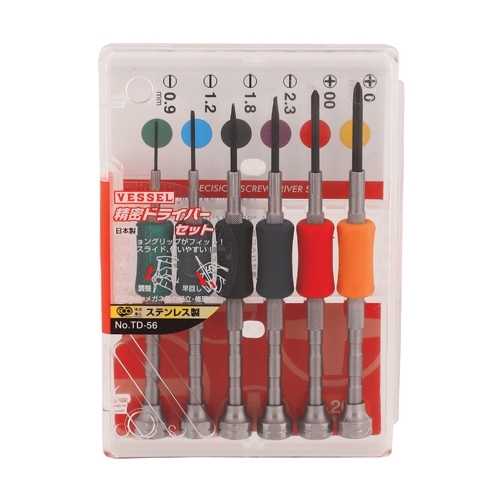 베셀 시계 드라이버 세트 TD-56 (6PCS)